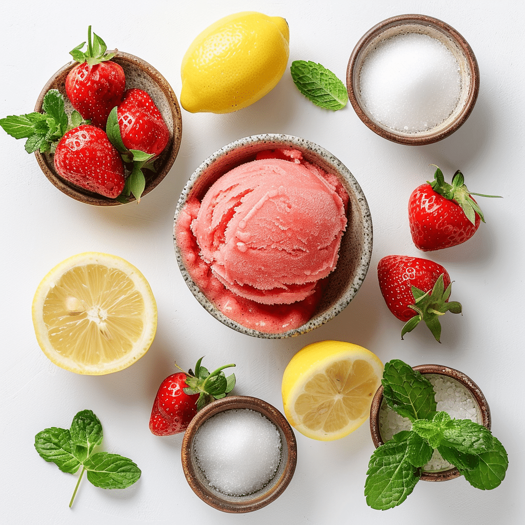 Sorbet à La Fraise : Recette Rapide 3 Ingrédients Délicieuse
