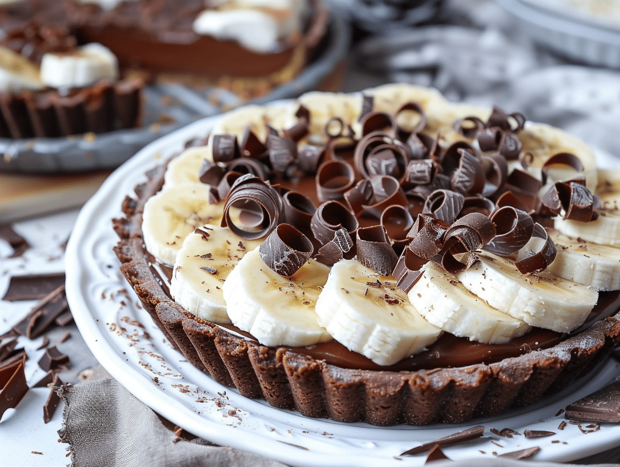 Tarte Banane Chocolat : Recette Facile & Ultra Gourmande